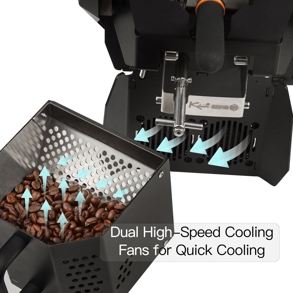 Kaleido Sniper Electric Coffee Roaster Fire/Hot Air Circulation System